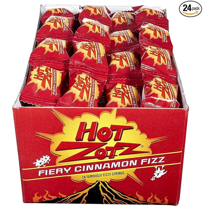 Zotz Fizzy Old Fashioned Hard Candy Fiery Cinnamon Flavored ...