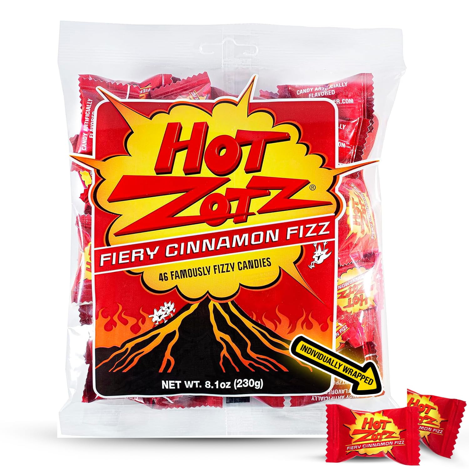 Zotz Fizzy Old Fashioned MFF30 Hard Candy - Fiery Cinnamon Flavored ...