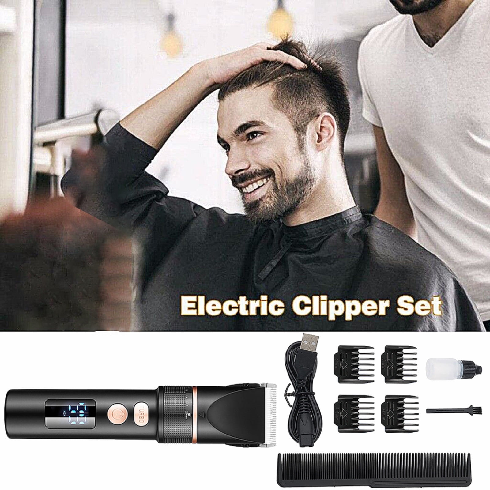 Zougou Hair Cli ers Hair Cutting Kit Rechargeable Haircut Machine For ...