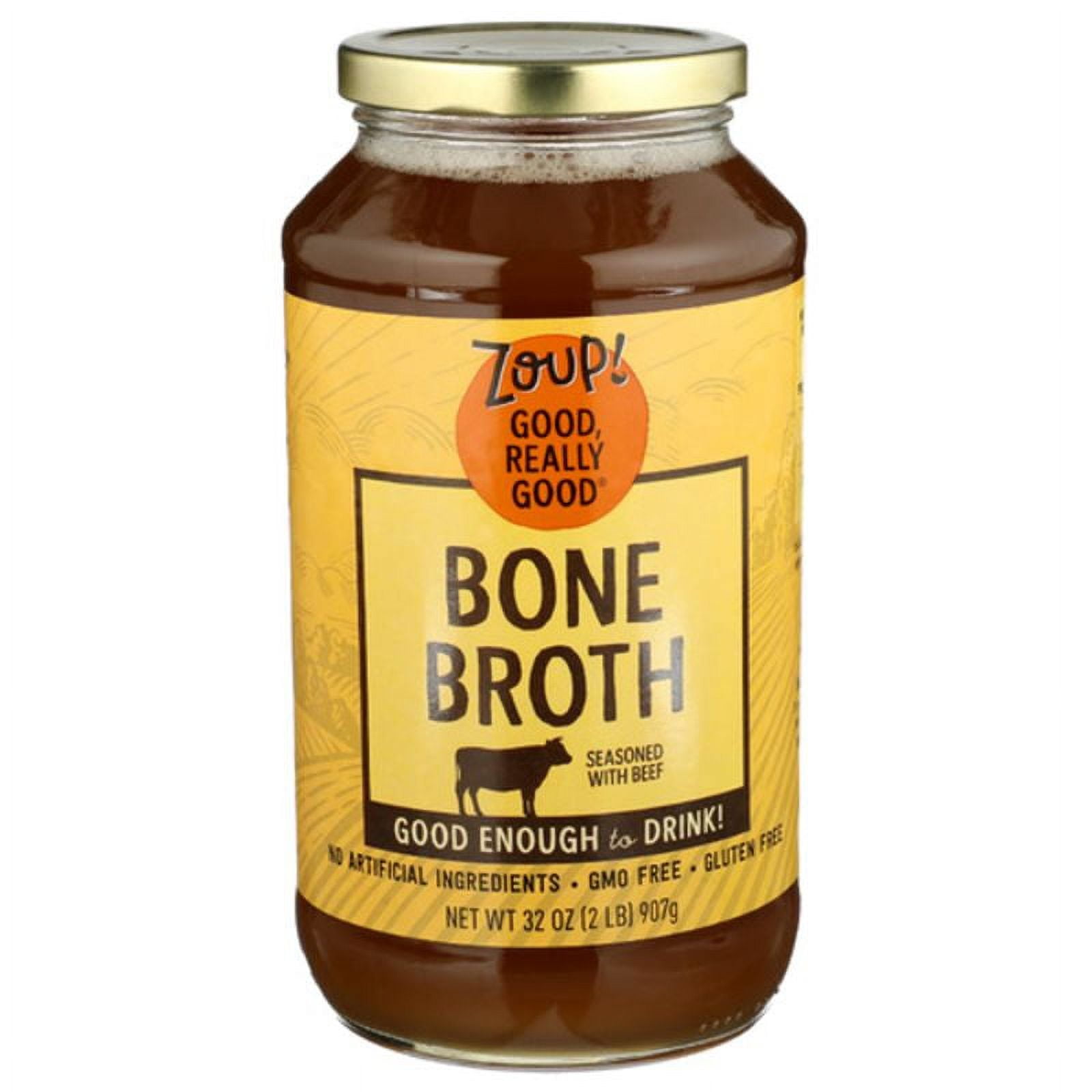 Zoup Fresh Soup Company Bone Broth Seasoned With Beef 32 oz Package May ...