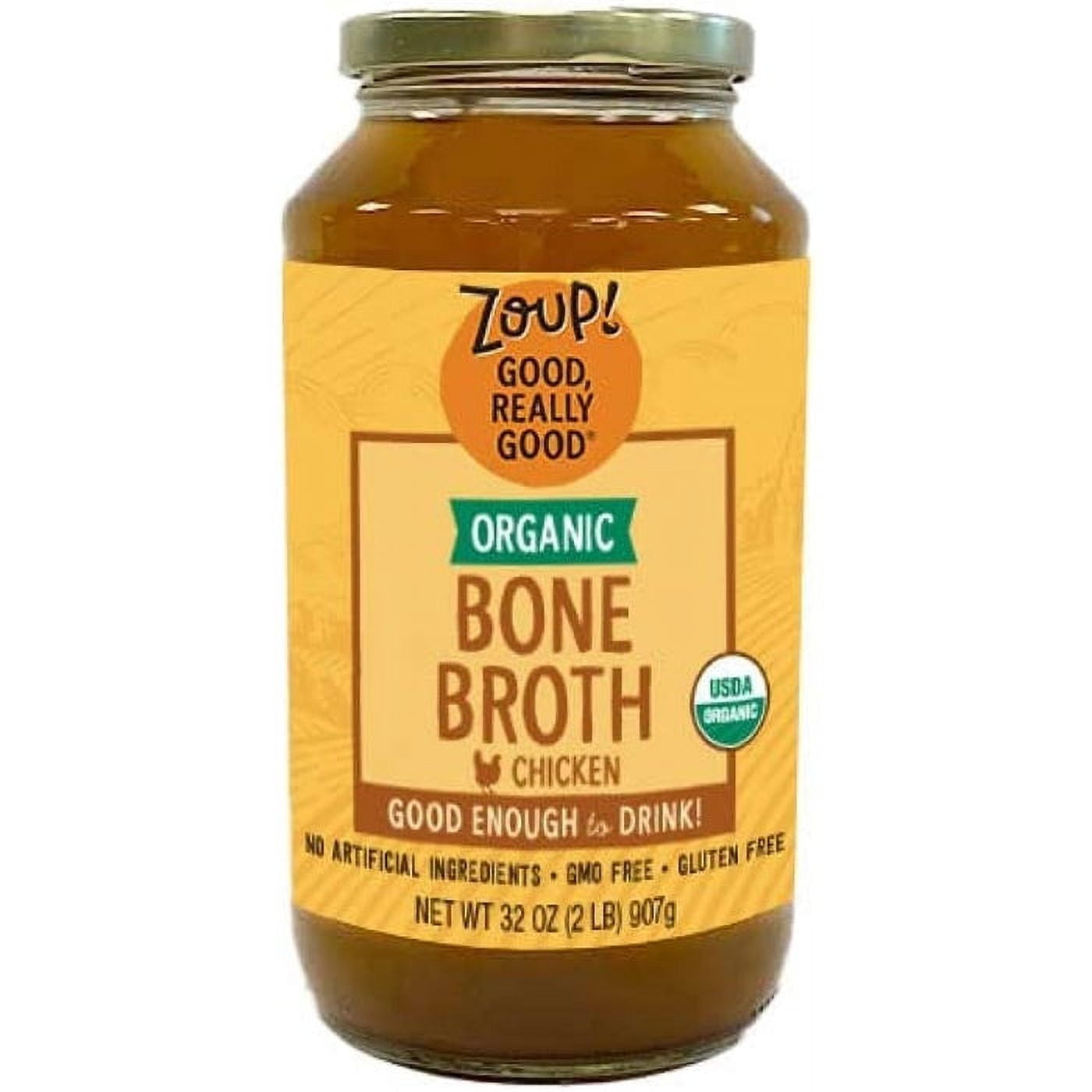 Zoup Good Really Chicken Bone Broth, 32 oz - Pack of 6 - Walmart.com