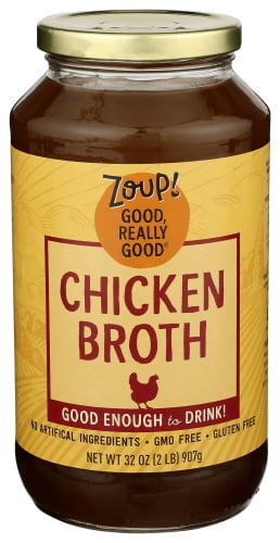 Zoup Good Really Chicken Broth 32 oz (Pack Of 6) - Walmart.com