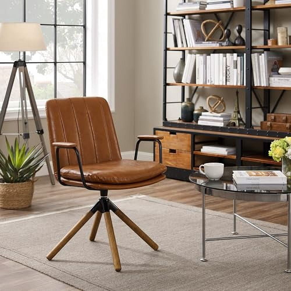Zouron Swivel Mid Century Modern Office Chair, Ergonomic Desk Chair for ...