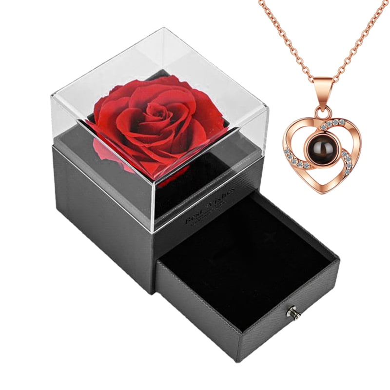 Zouxinwu Heart Necklace,Chain Necklace Romantic Hollow Out O Chain ...