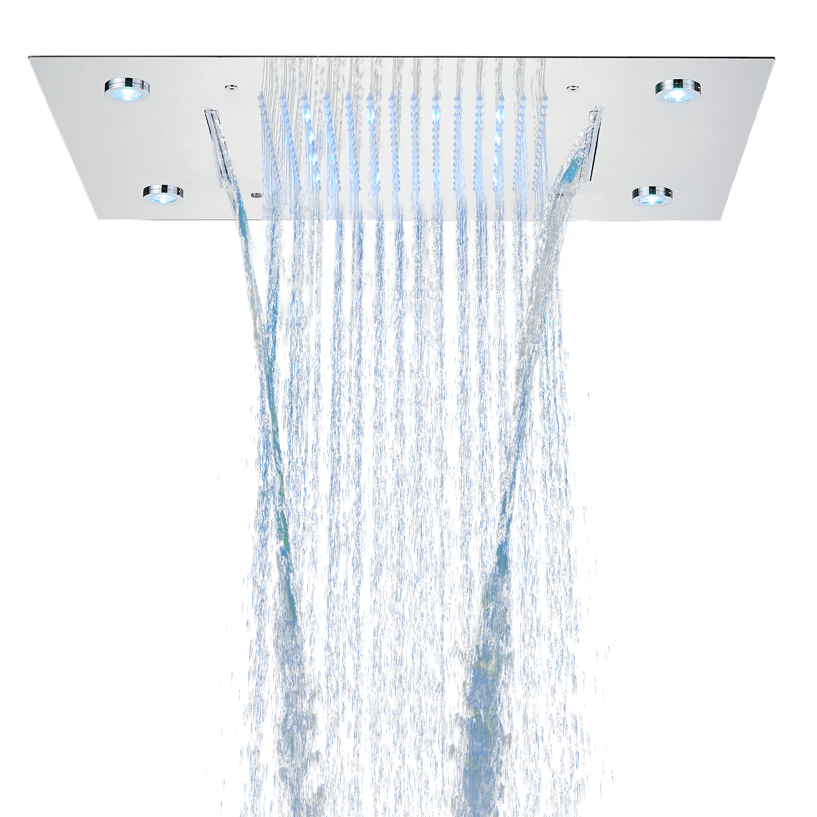 Zovajonia 20 X 14 Inch LED Shower Head Rain Shower Head Multi Functions ...