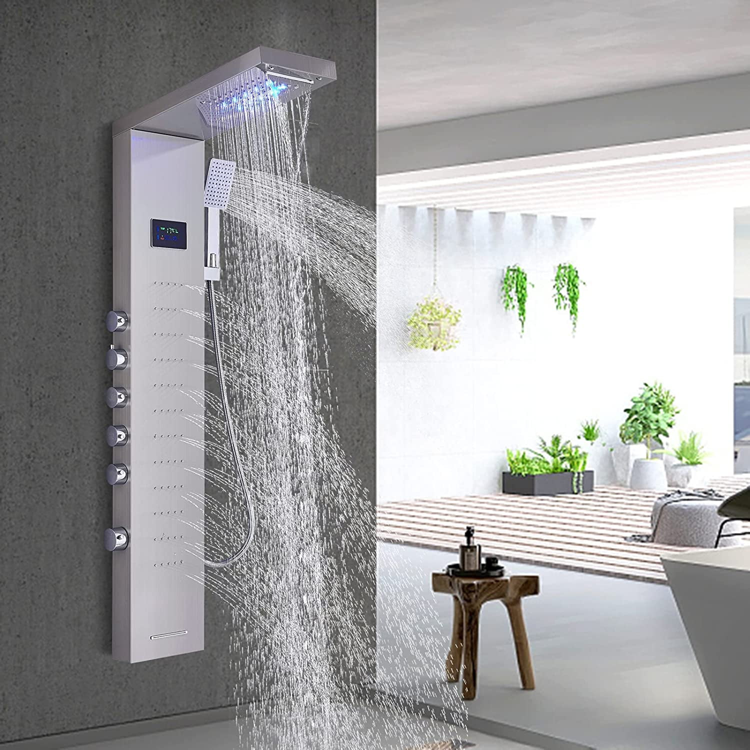 Zovajonia Led Shower Panel Tower System, Hydroelectricity Display Multi ...