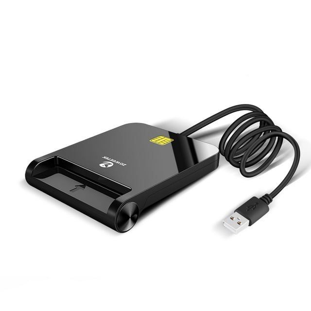 Zoweetek CAC Smart Card Reader, DOD Military, USB-A Plug for Mac and ...