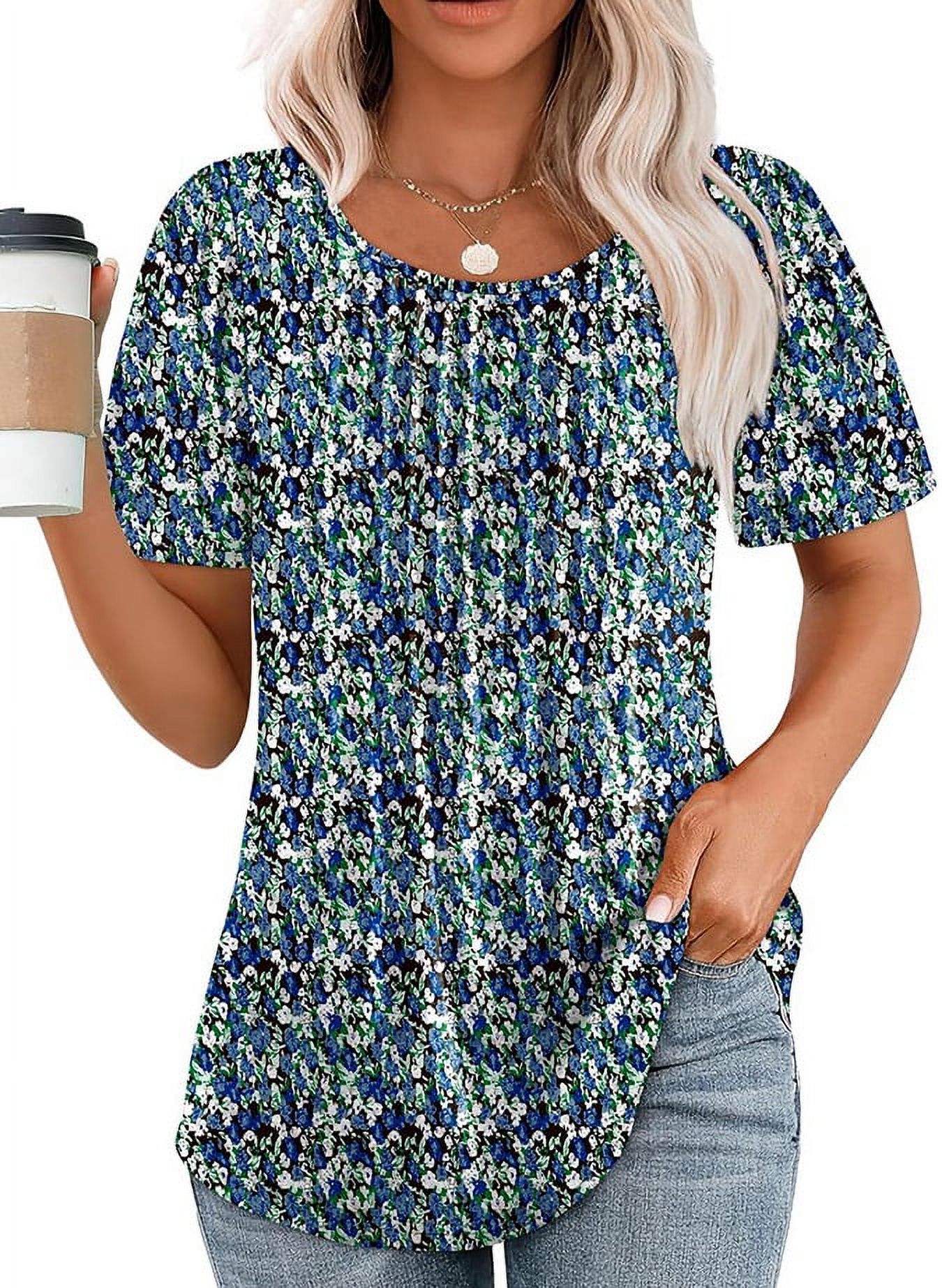 Zanzea Women Summer Floral Embroidery 3 4 Sleeve O Neck Tops Casual