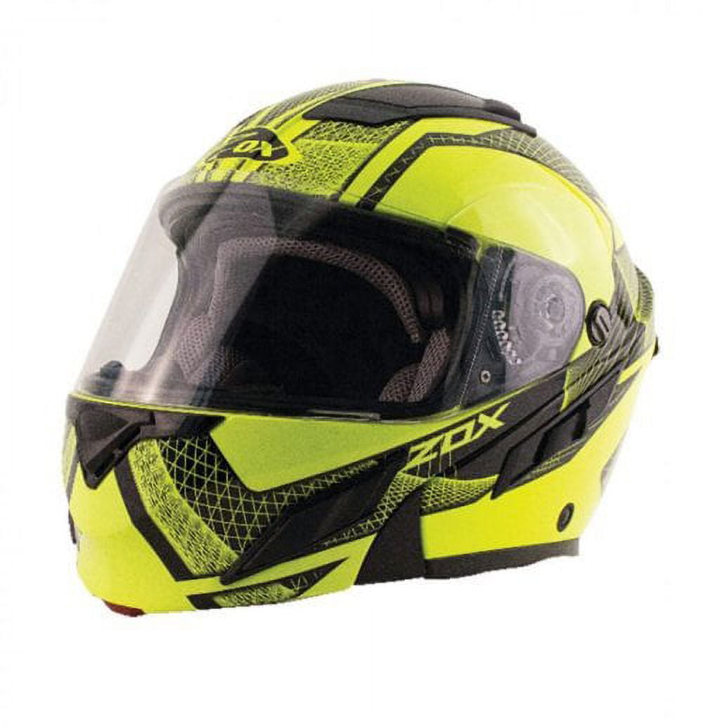 Zox Brigade SVS Modular Helmets Medium Hi-Viz Yellow Skratch - Walmart.com