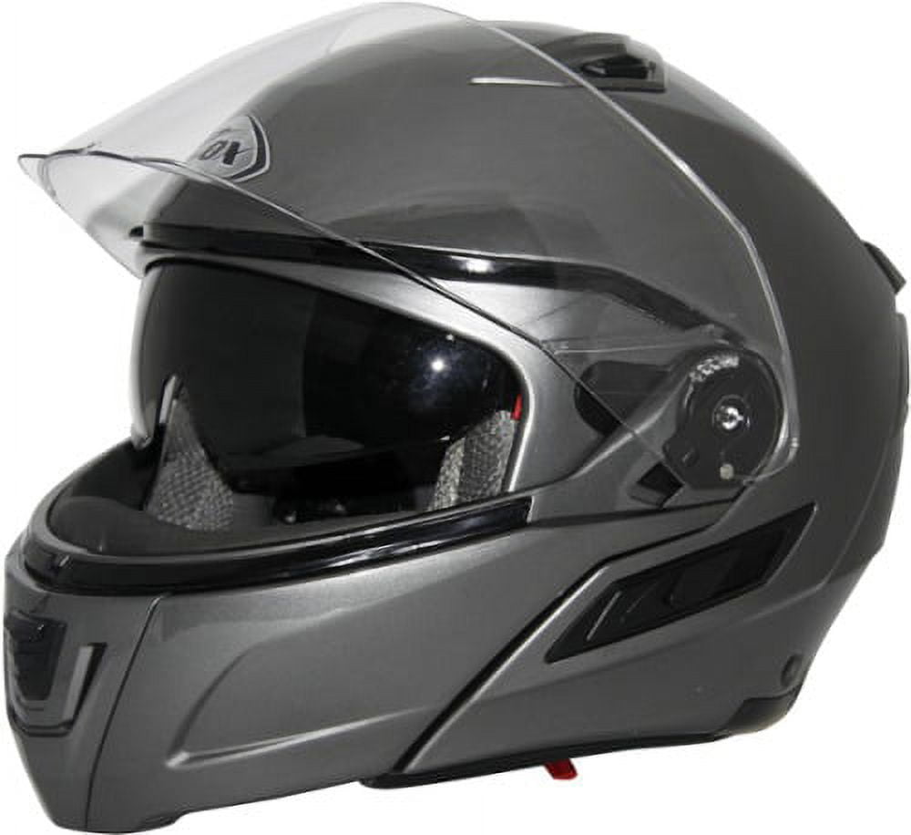 Zox Condor SVS Modular Helmets Titanium Medium Solid - Walmart.com