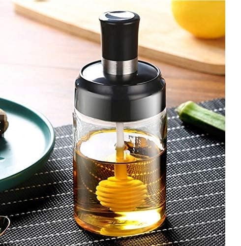 Zoxito Multipurpose Transparent Honey Storage Jar With Dipper Spoon ...