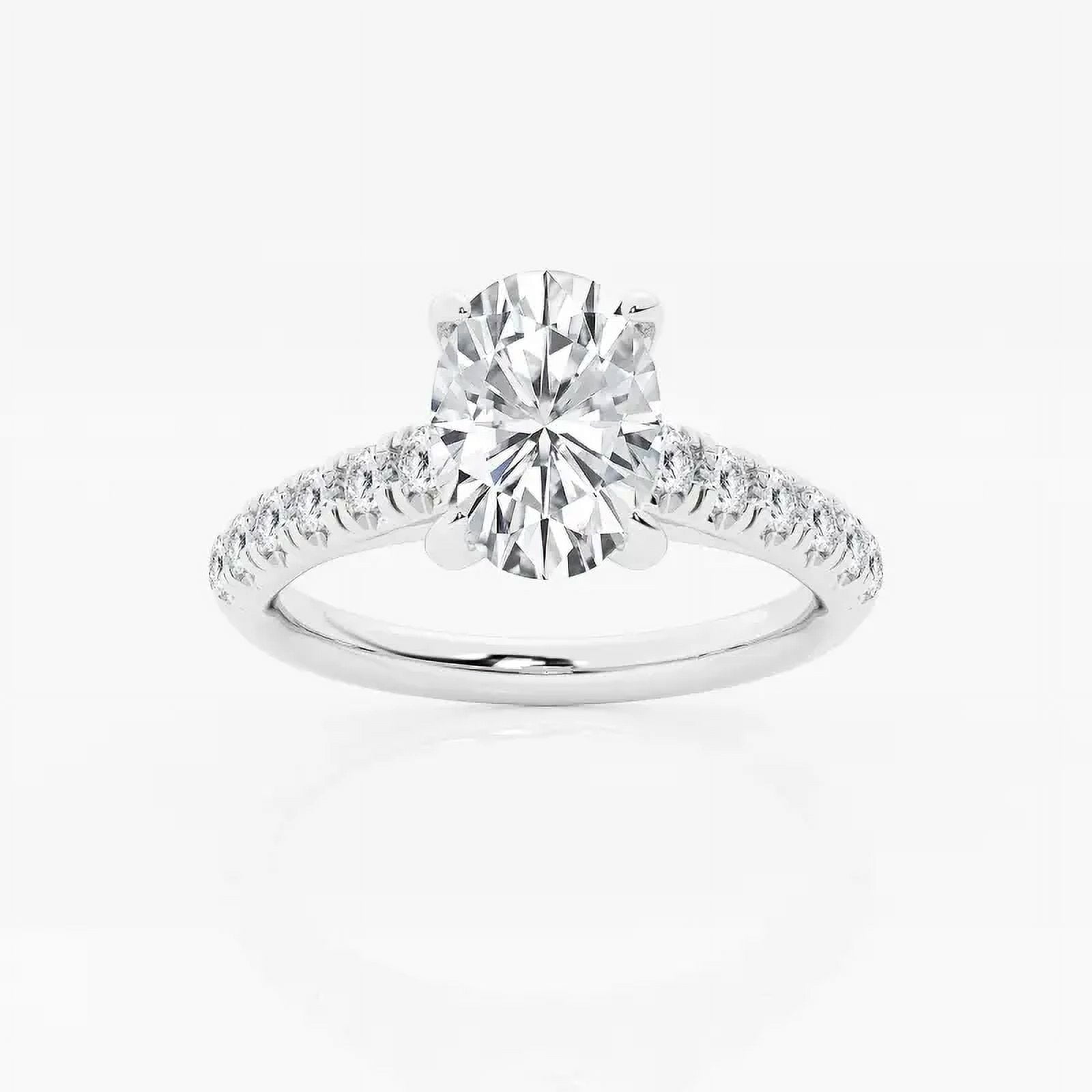 Zoya Jewel 1.7 Ct Oval Cut Moissanite Engagement Ring – Dazzling ...
