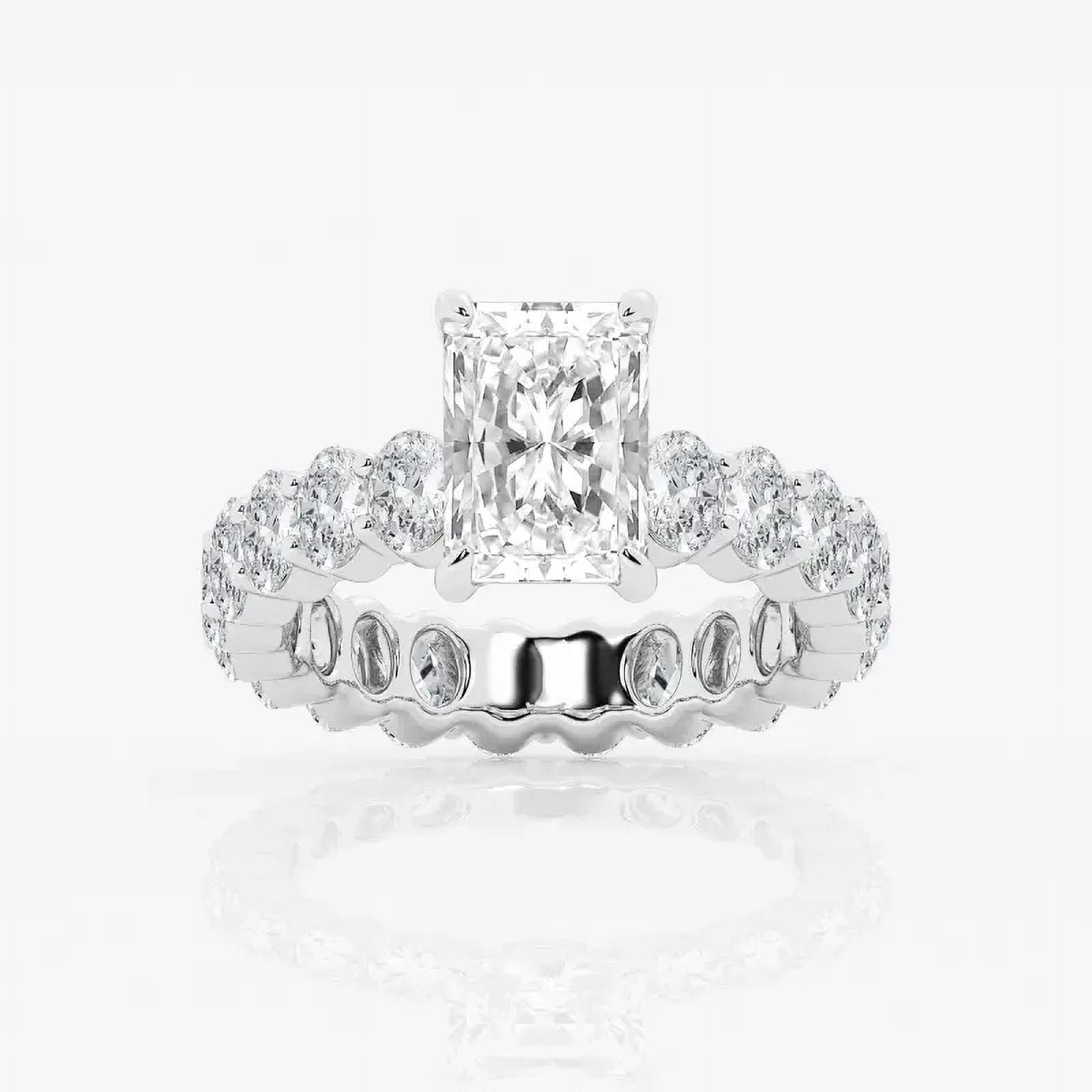 Zoya Jewel 2 Ct Radiant Cut Moissanite Engagement Ring – Women’s ...