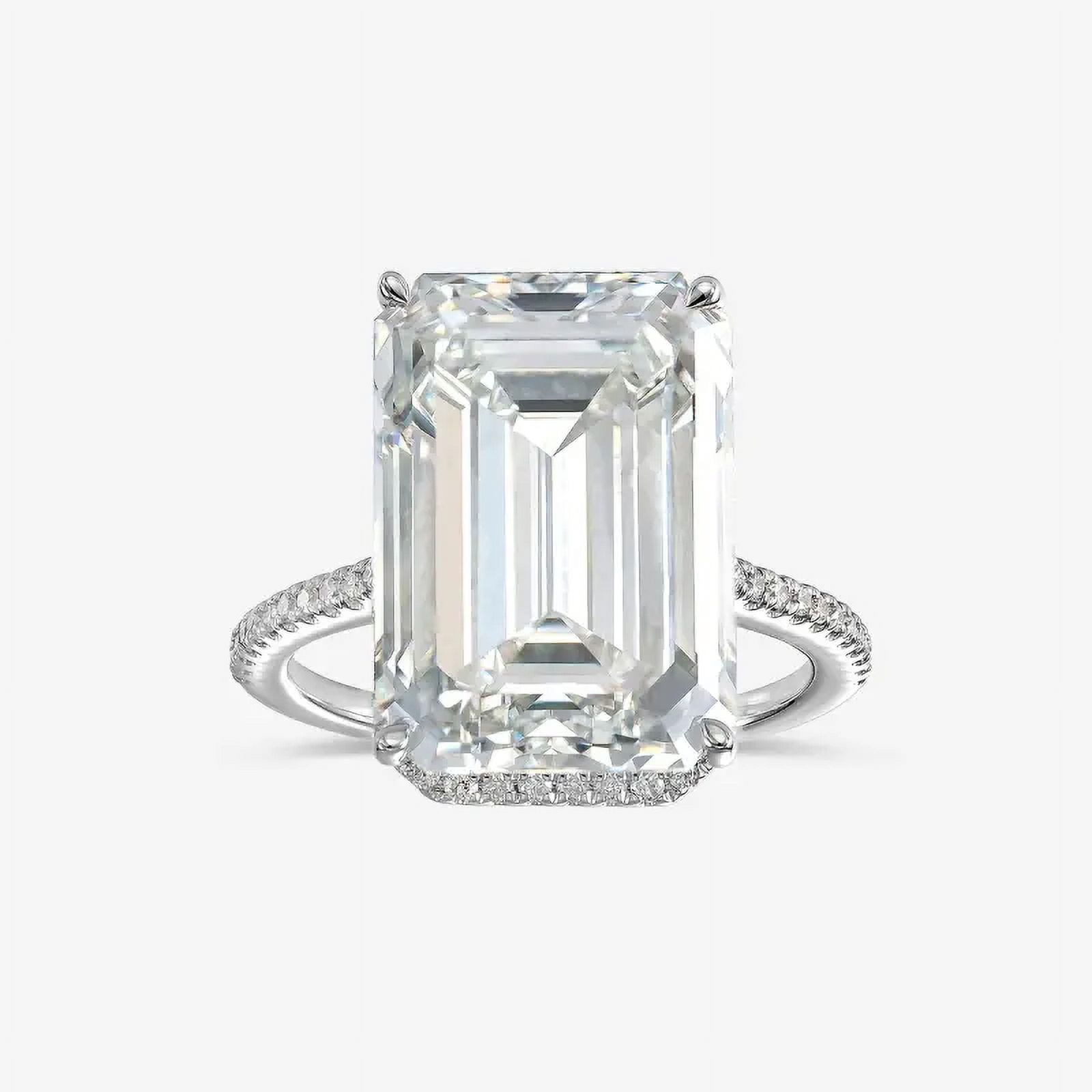 Zoya Jewel Dazzling 2.5 Ct Emerald Cut Engagement Ring for Women ...