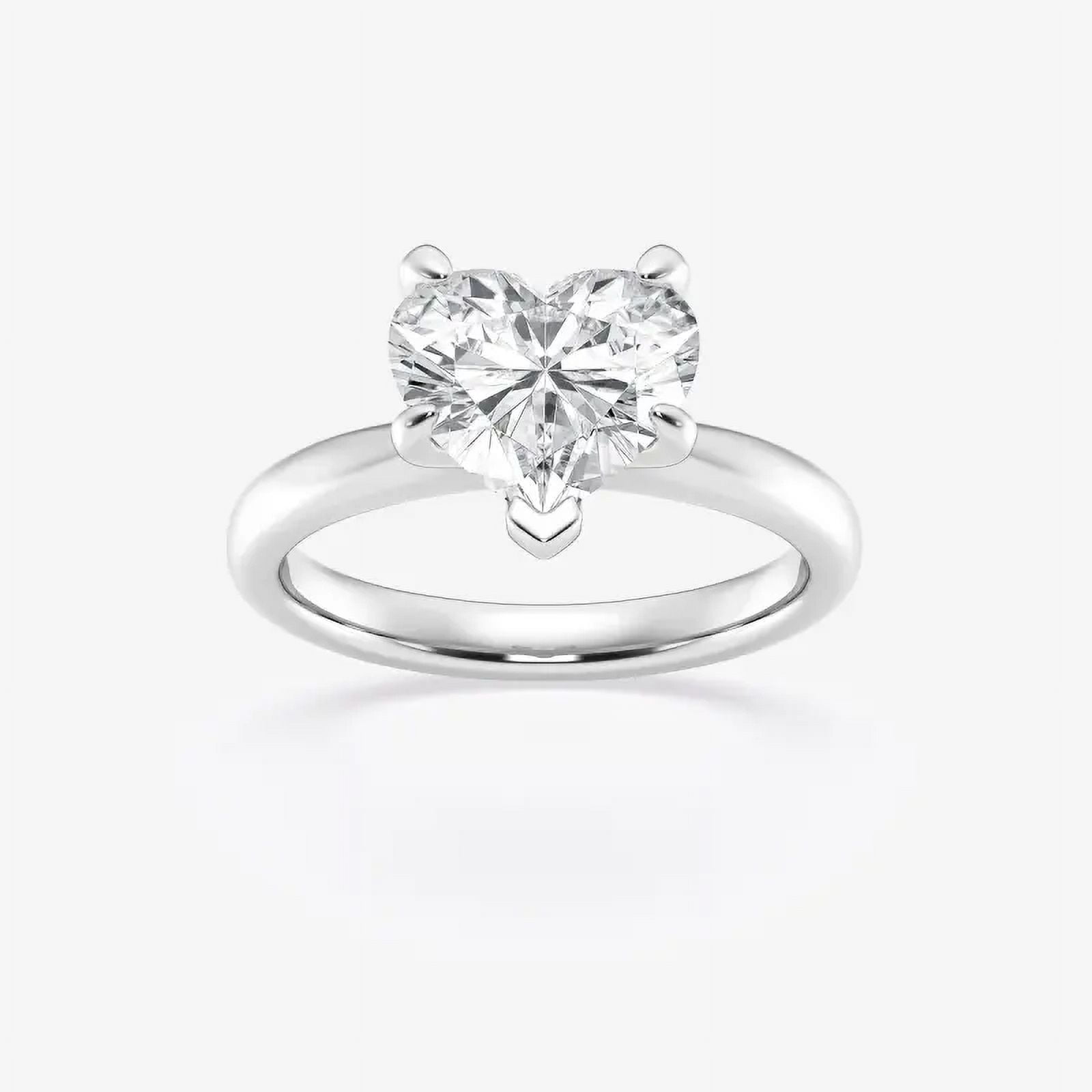 Zoya Jewel Engagement Ring for Her - Heart Cut 1.6 Ct Moissanite Ring ...