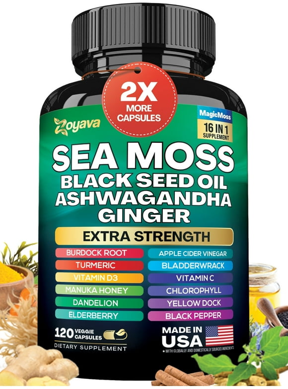 Sea Moss in Herbal Supplements - Walmart.com