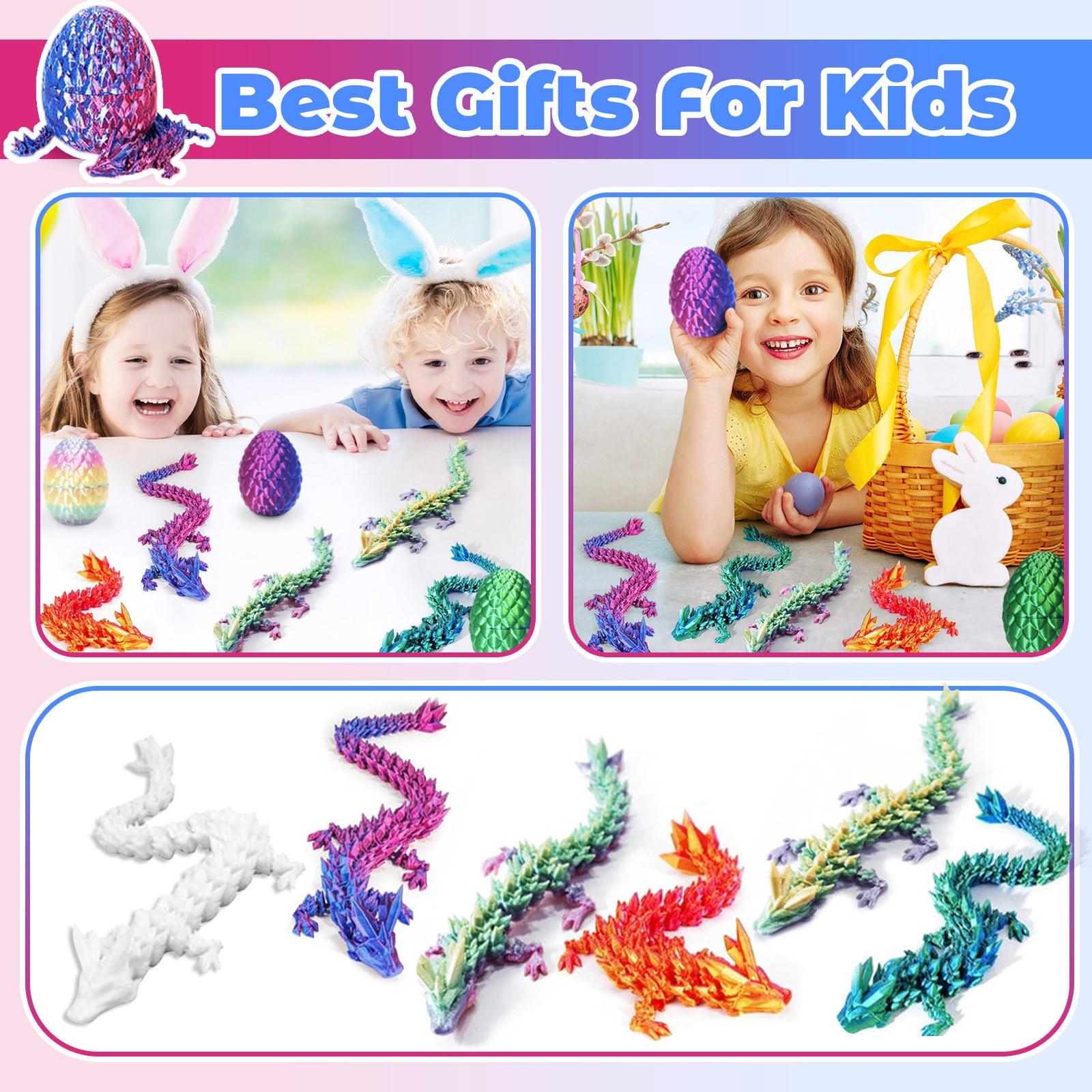 Zoytoys 3D Printed Dragon Surprise Set - Enchanted Dragon Eggs with ...