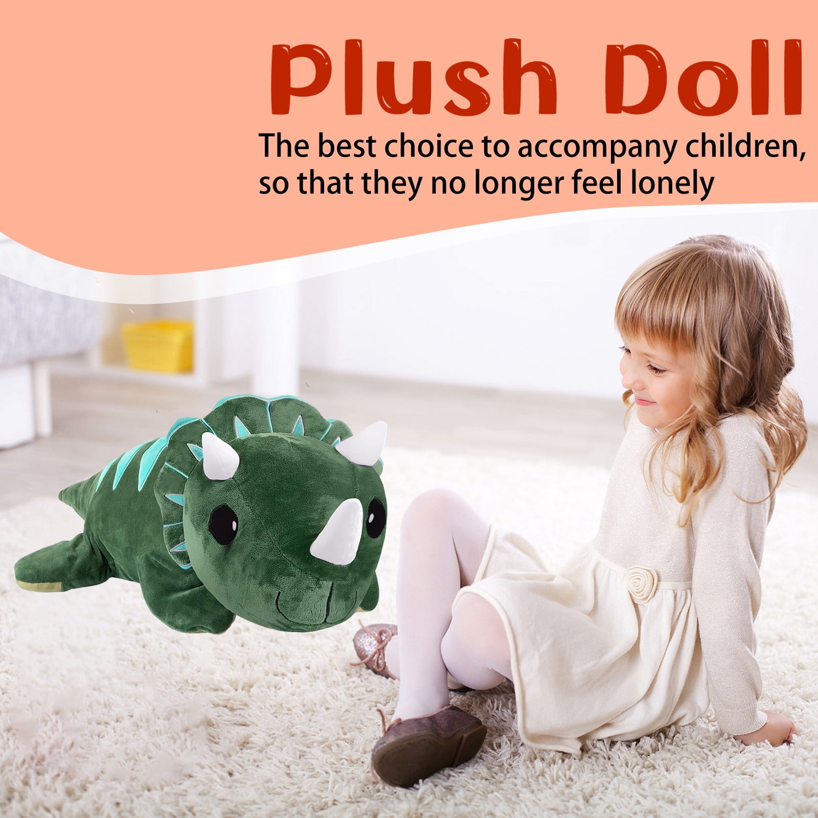 Zoytoys Cute Green Triceratops Stuffed Animals - Super Soft Plushies ...