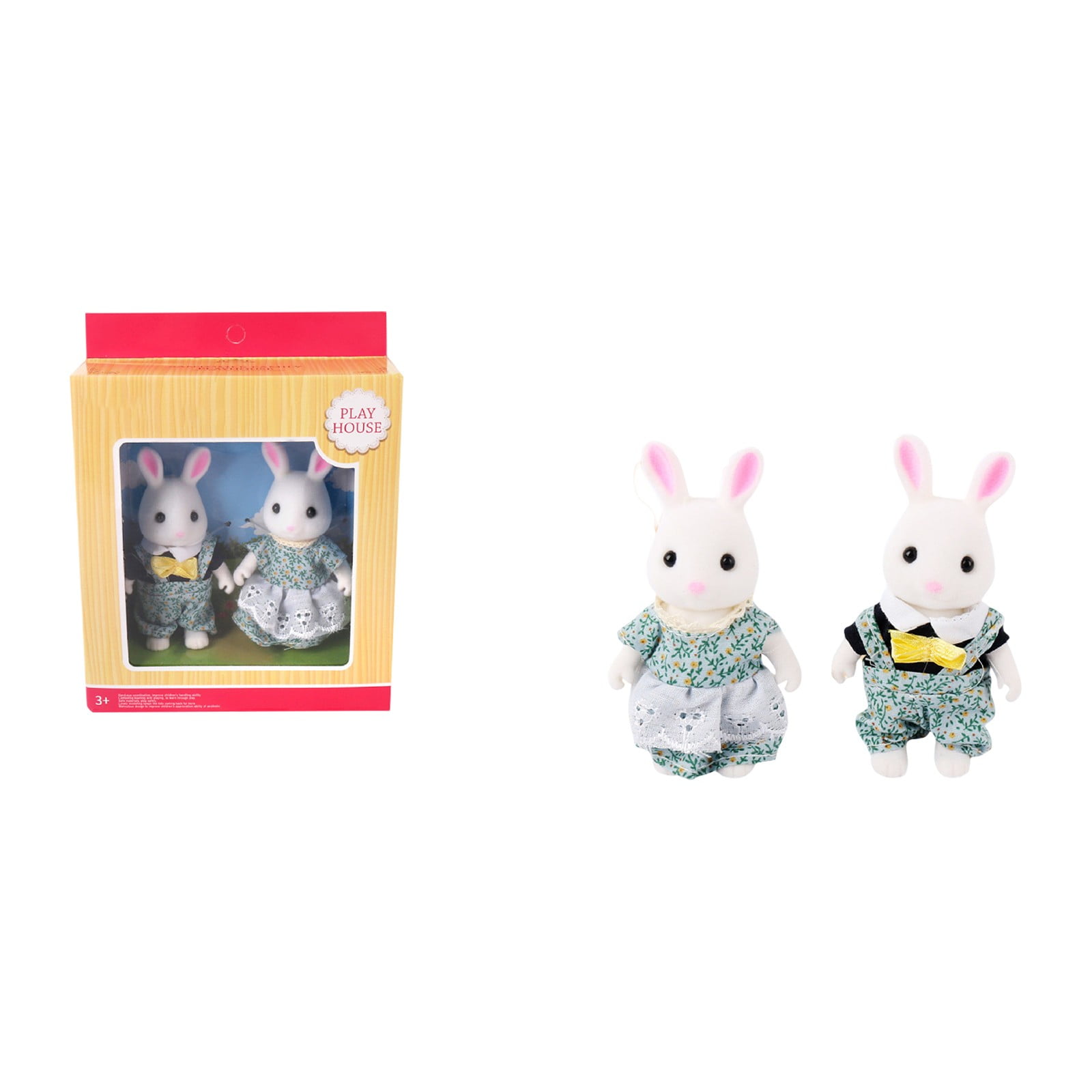 Zoytoys Kawaii Sylvanian Families Stuffed Animals, Two Soft Cute Bunny ...
