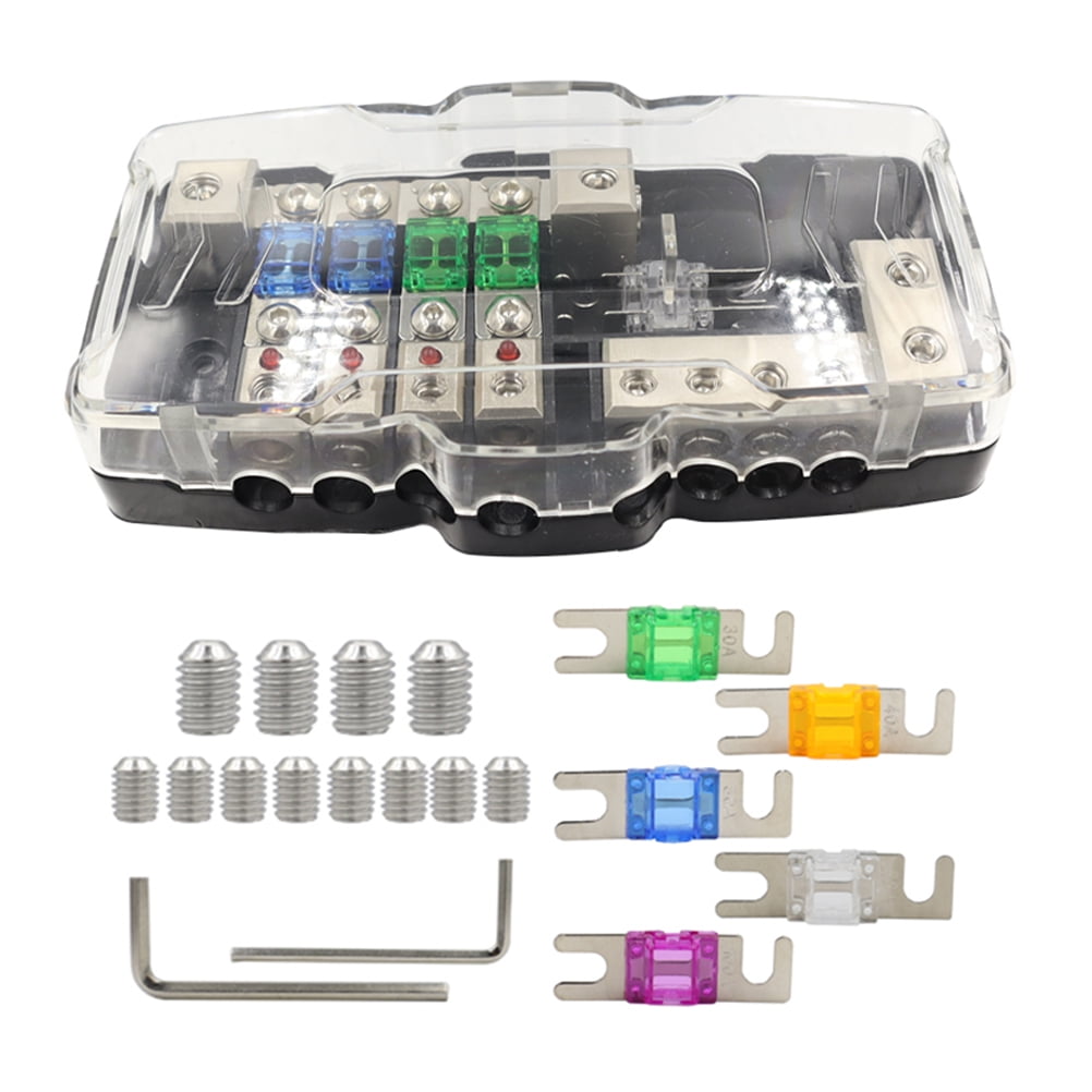 Zoyueyie 1 Set Fuse Holder Battery Terminal Distribution Block Fused ...