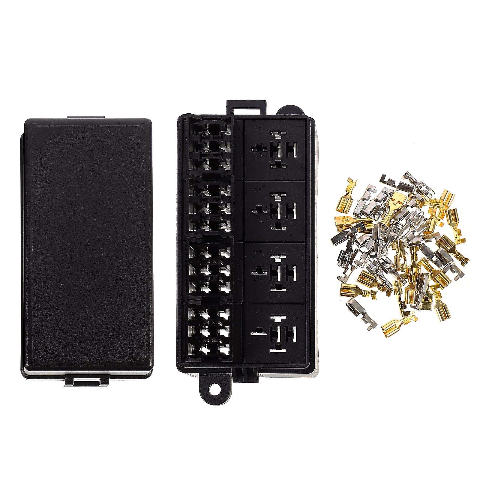 Zoyueyie 1 Set Practical 12 Ways Relay Fuse Box Terminals Kit Car Fuse ...