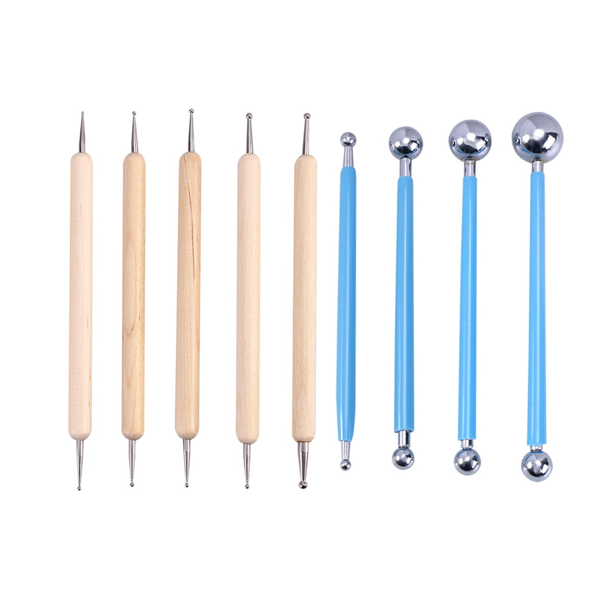 Zoyueyie 10pcs Stylus Tools Set Ceramic Clay Indentation Tools Dot ...