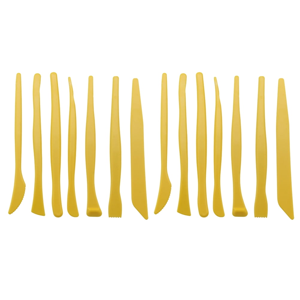 Zoyueyie 14 Pcs Ultra-Light Clay Pottery Tools DIY Plastic Clay ...