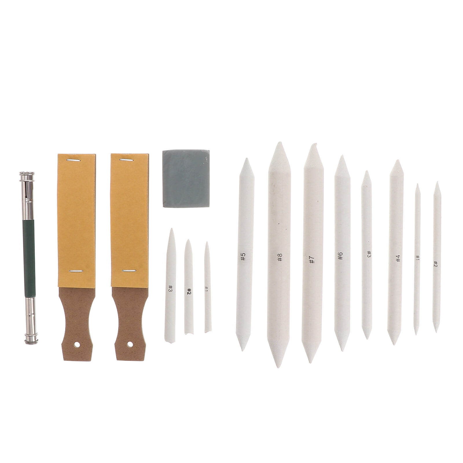 Zoyueyie 23 Pcs Stumps and Tortillions Set Sandpaper Pencil Sharpener ...