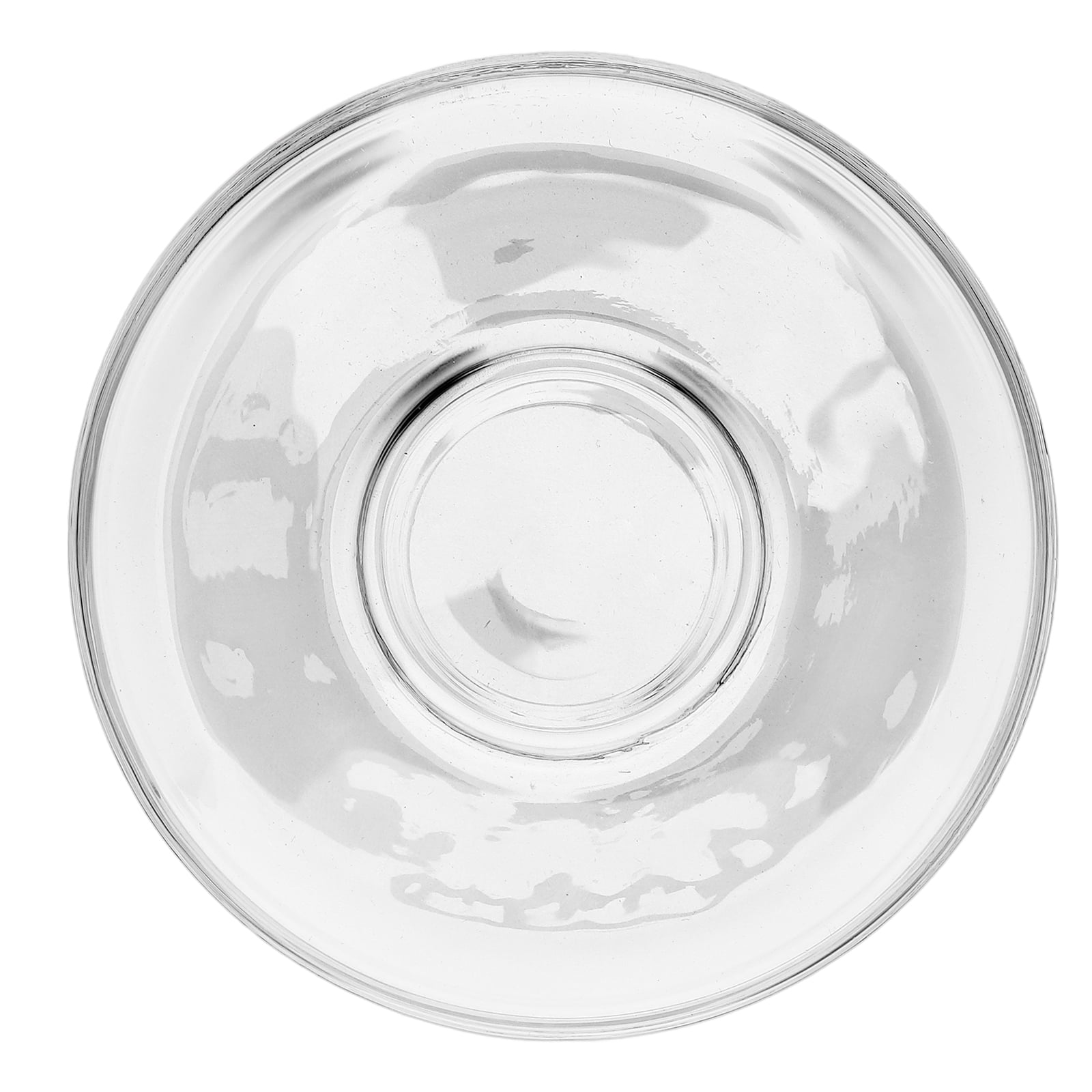 Zoyueyie 2Pcs Round Coffee Plates Round Snack Plates Clear Saucer ...