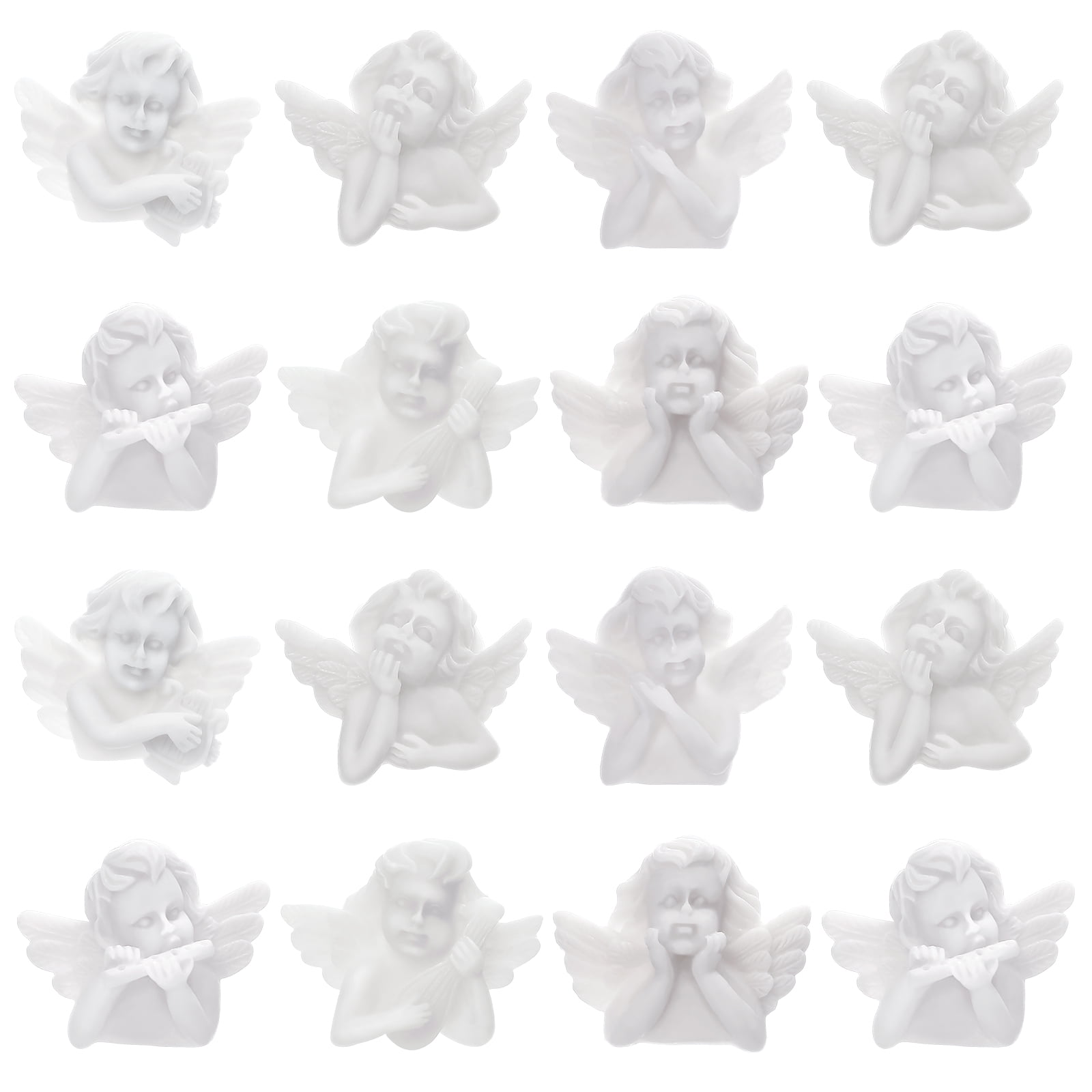 Zoyueyie 30pcs Miniature Angel Figurines Mini Angels DIY Crafts Resin ...