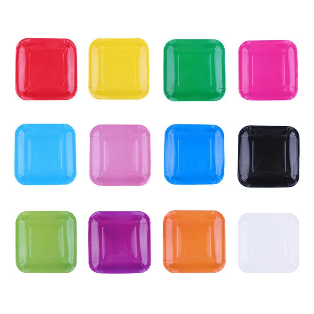 Zoyueyie 50pcs Colorful Paper Plate Kindergarten Handcraft Materials ...