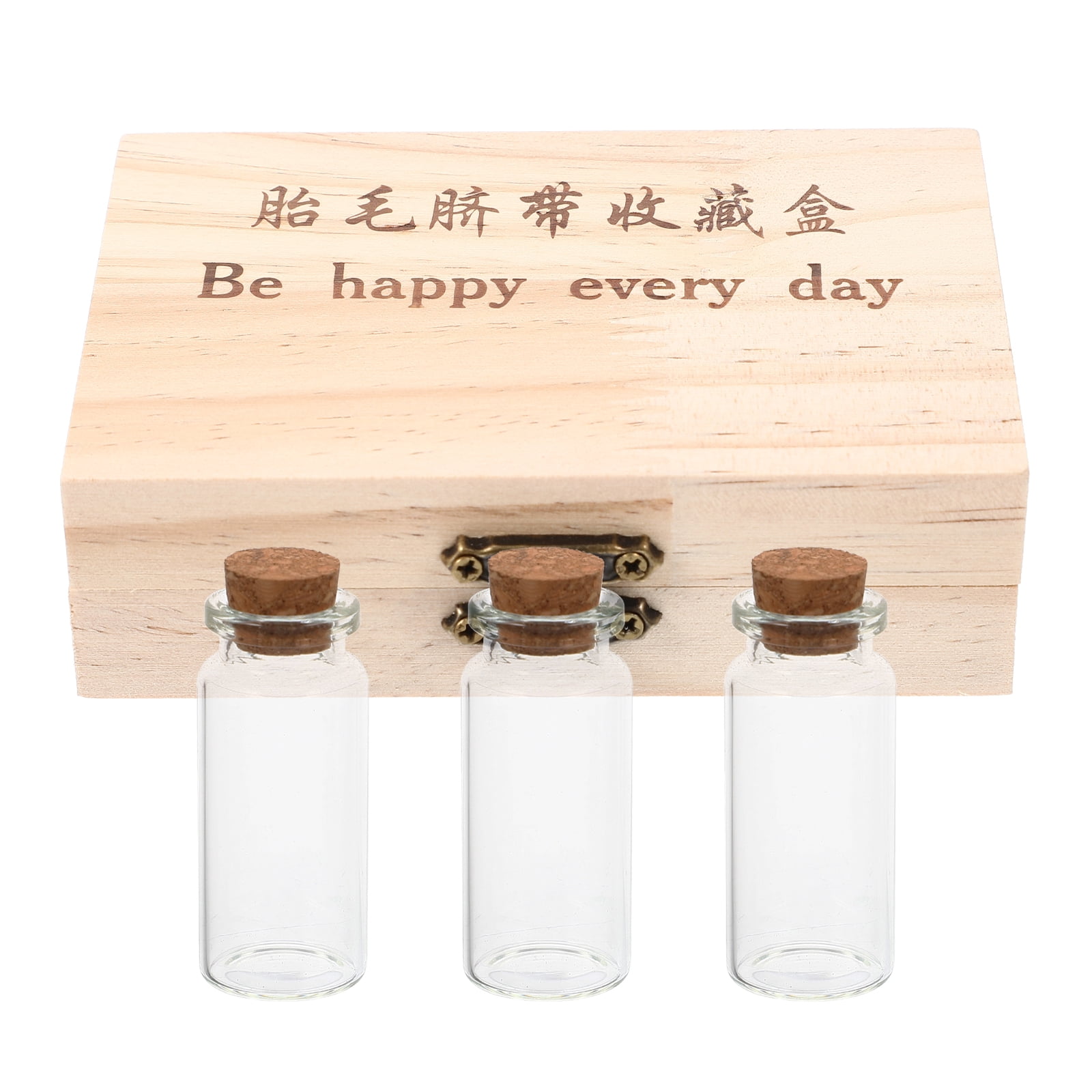 HEATSHAKING Umbilical Cord Storage Box Fetal Hair Storage Box Wood 1 ...