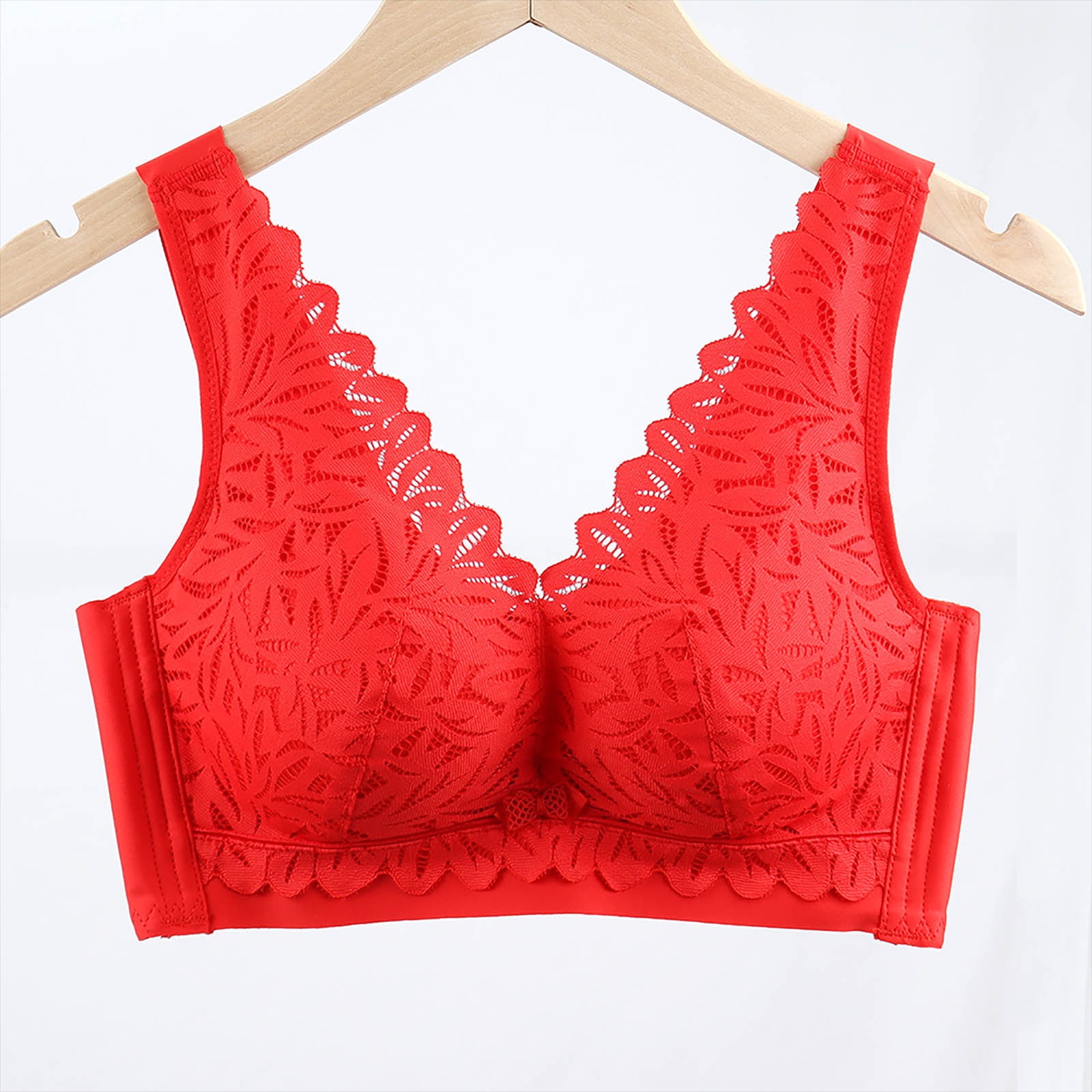 Zpanxa Bras for Women Bra Wire Free Underwear OnePiece Bra Everyday ...