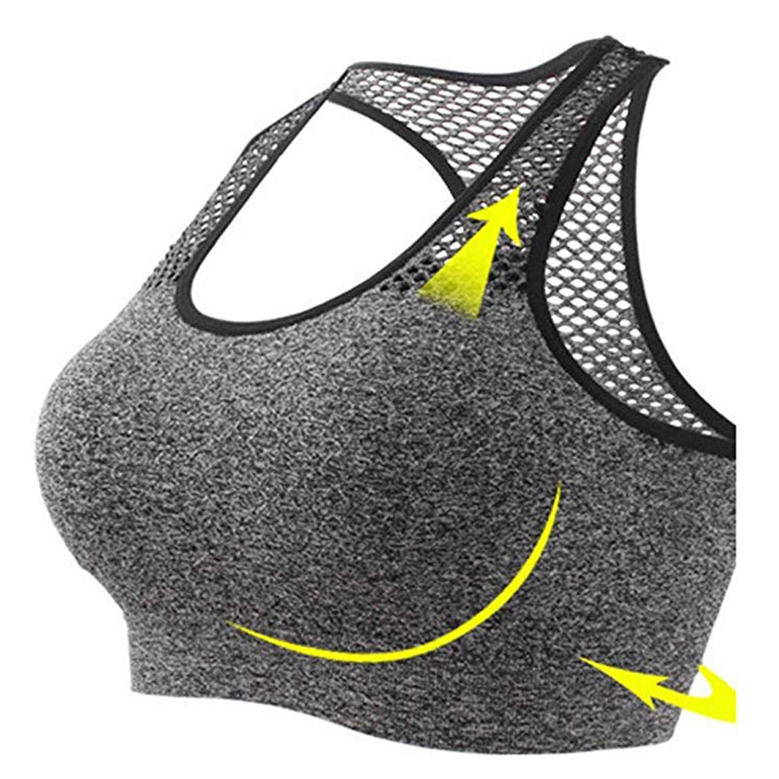 Zpanxa Bras for Women Wire Free Mesh Sports Underwear Yoga Running ...
