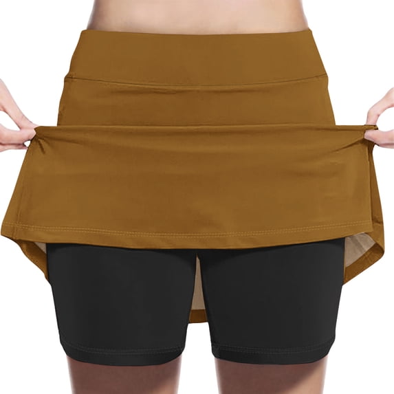 Zpanxa Girls Summer Clothes Girls' High Waist A-Line Loose Fake Two ...