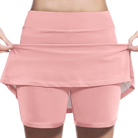 Zpanxa Girls Summer Clothes Girls' High Waist A-Line Loose Fake Two ...