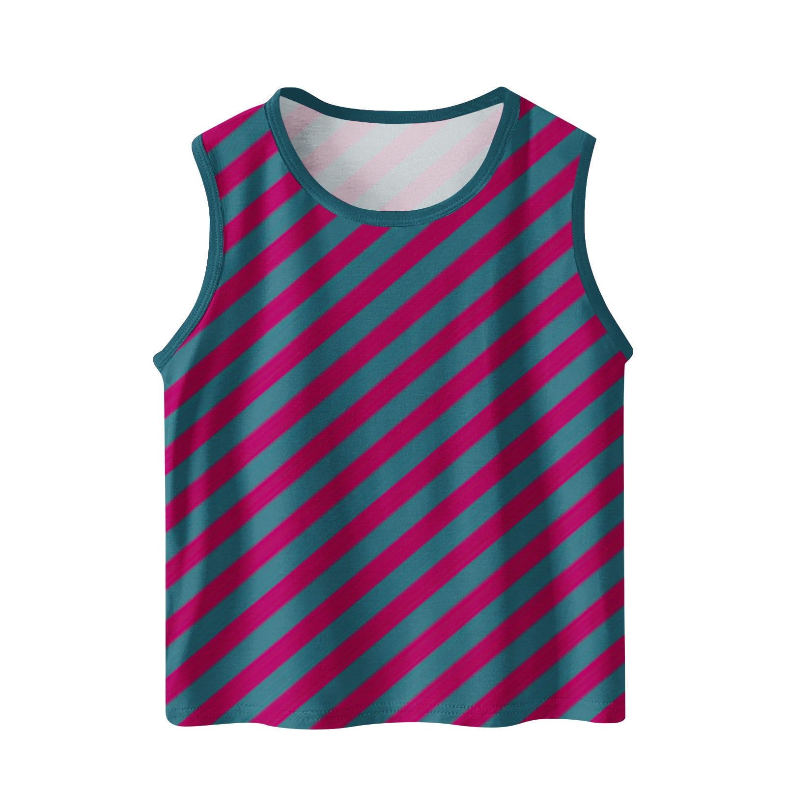 Zpanxa Girls Tank Tops Fashion Cute Gradient Print Soft Sleeveless ...