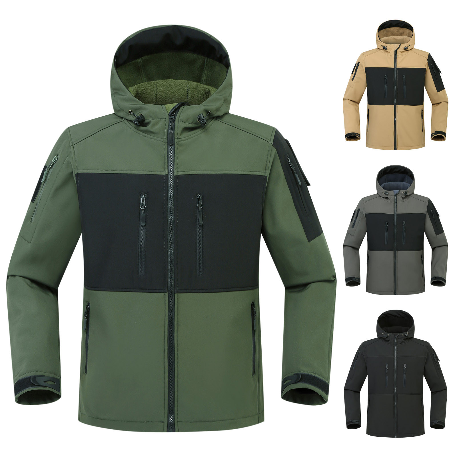 Zpanxa Men's Tactical Stormtrooper Jacket Stand Collar Multi ...