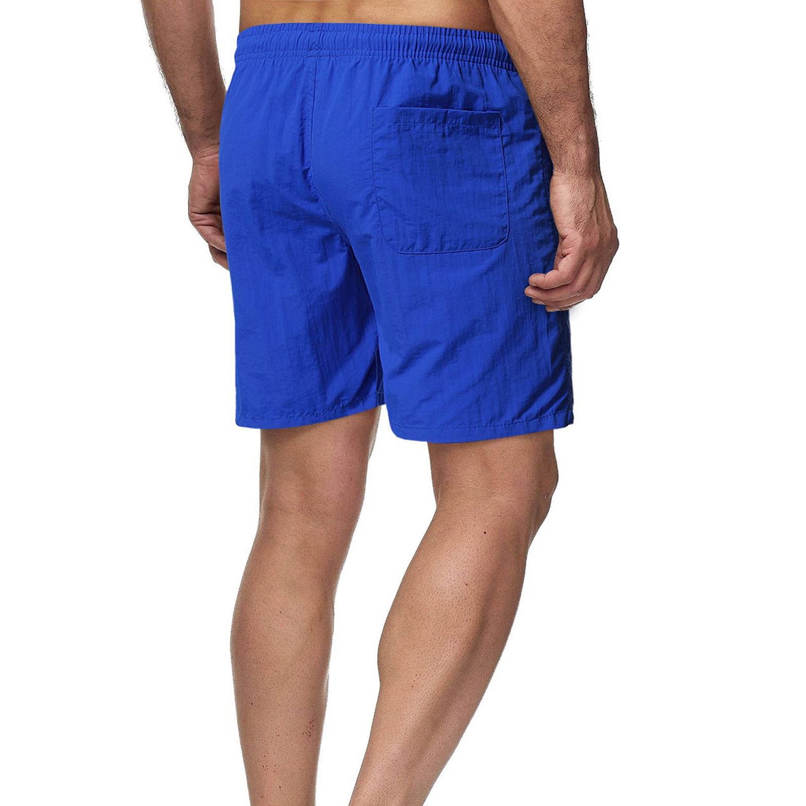 Zpanxa Mens Shorts Clearance, Fashion Men Solid Elastic Waist Mid Waist ...