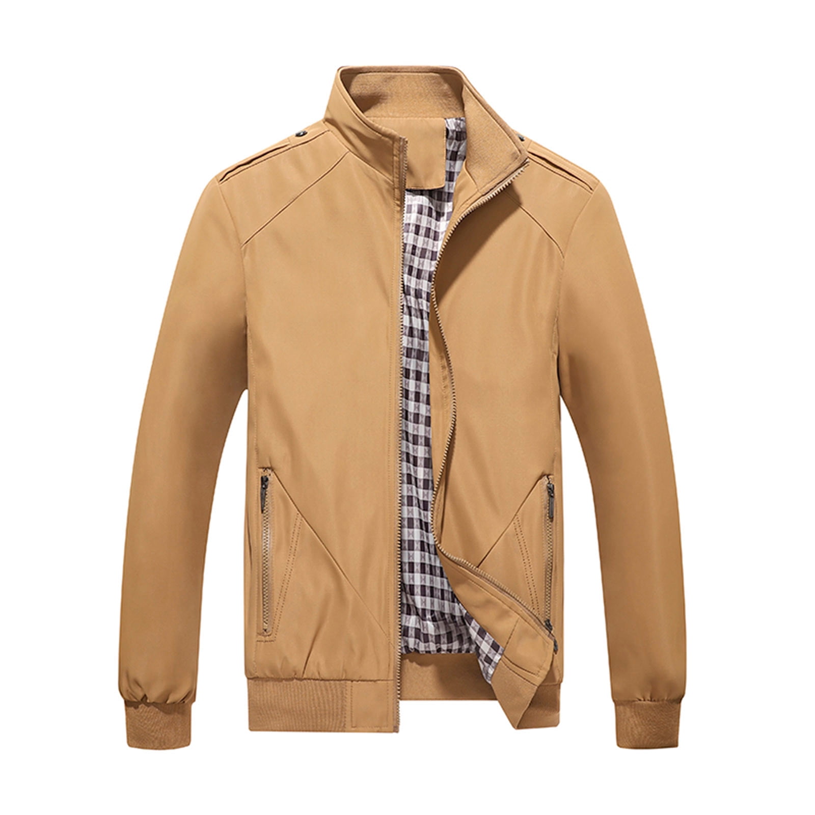 Zpanxa Mens Winter Jacket Casual Bomber Jacket Lightweight Softshell ...