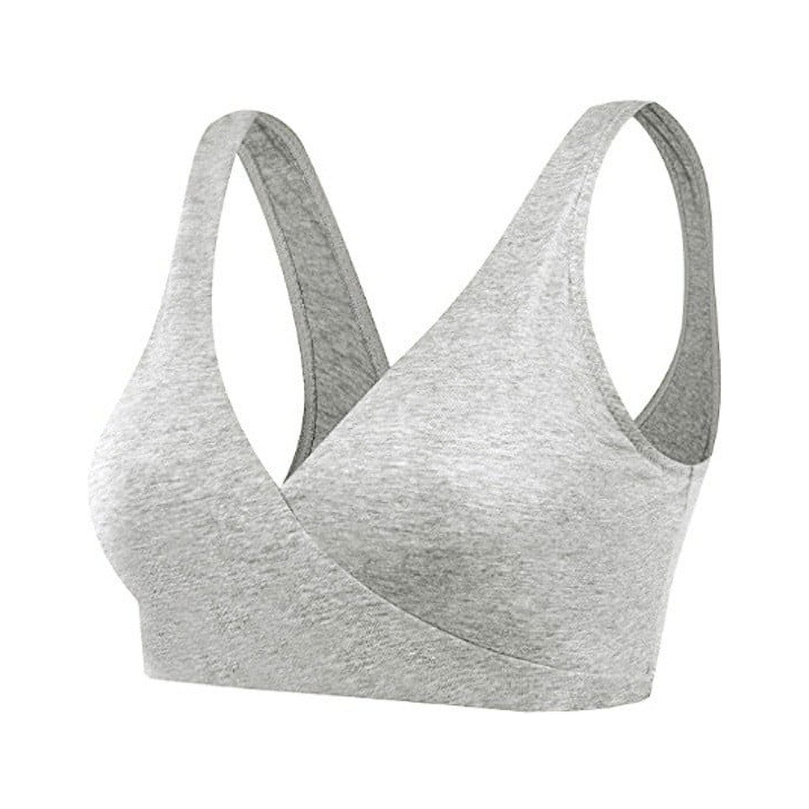 Zpanxa Nursing Bras Pregnant Women's Plain Color Bra Maternity Nursing ...