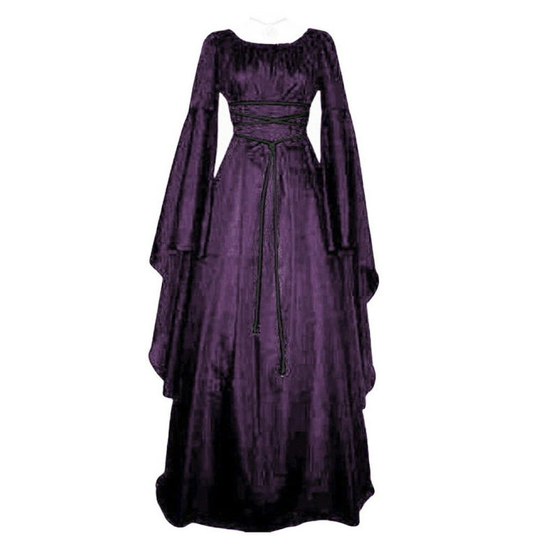 Purple Renaissance Medieval Wedding Dresses ARIEEN Medieval Wedding