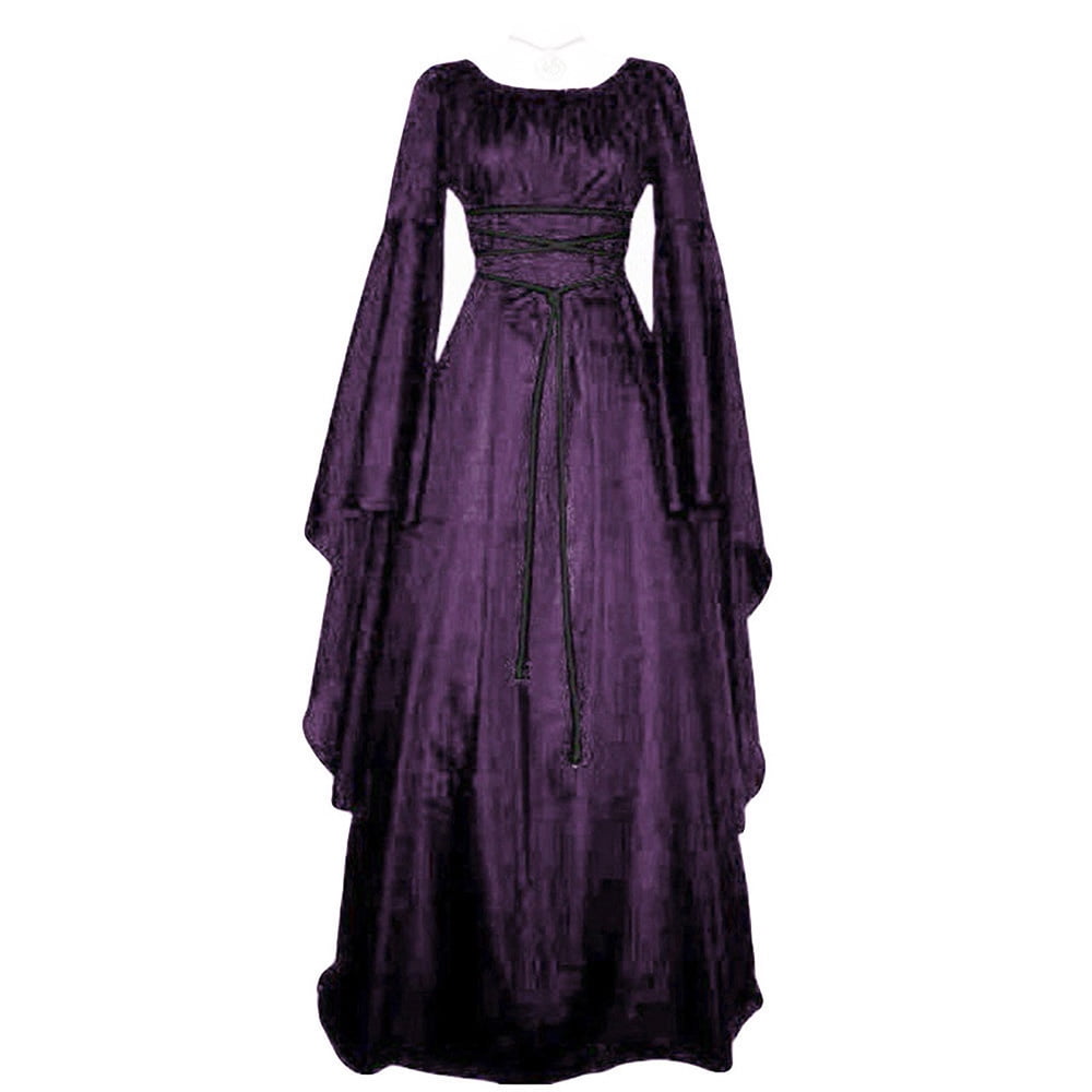Zpanxa Renaissance Dress for Women, Gothic Halloween Costume Medieval ...