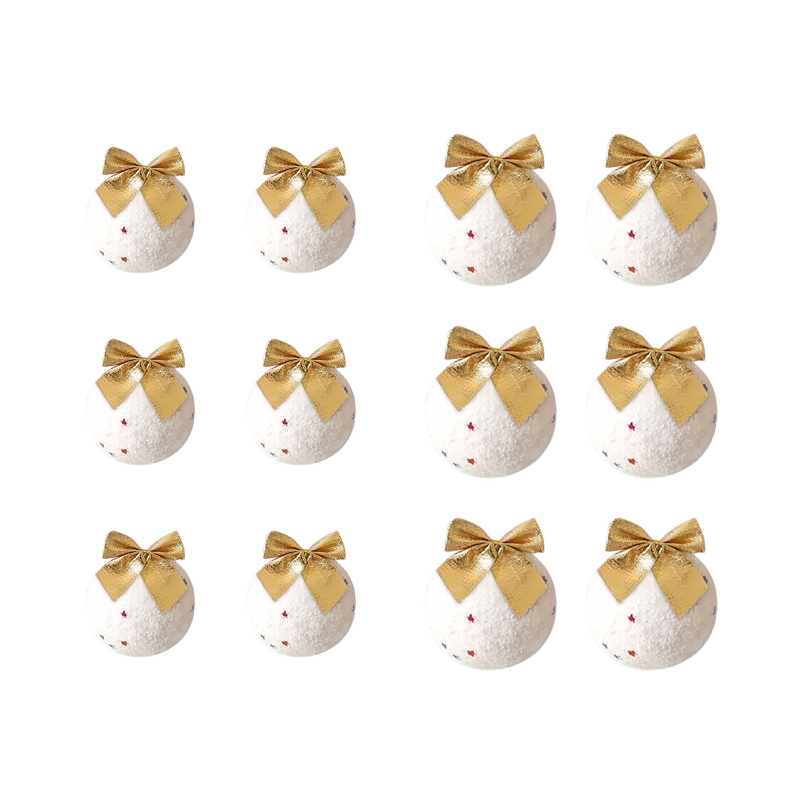 Zpanxa Snowball Pendant with Bow Design Christmas Tree Ornaments 1.18 ...