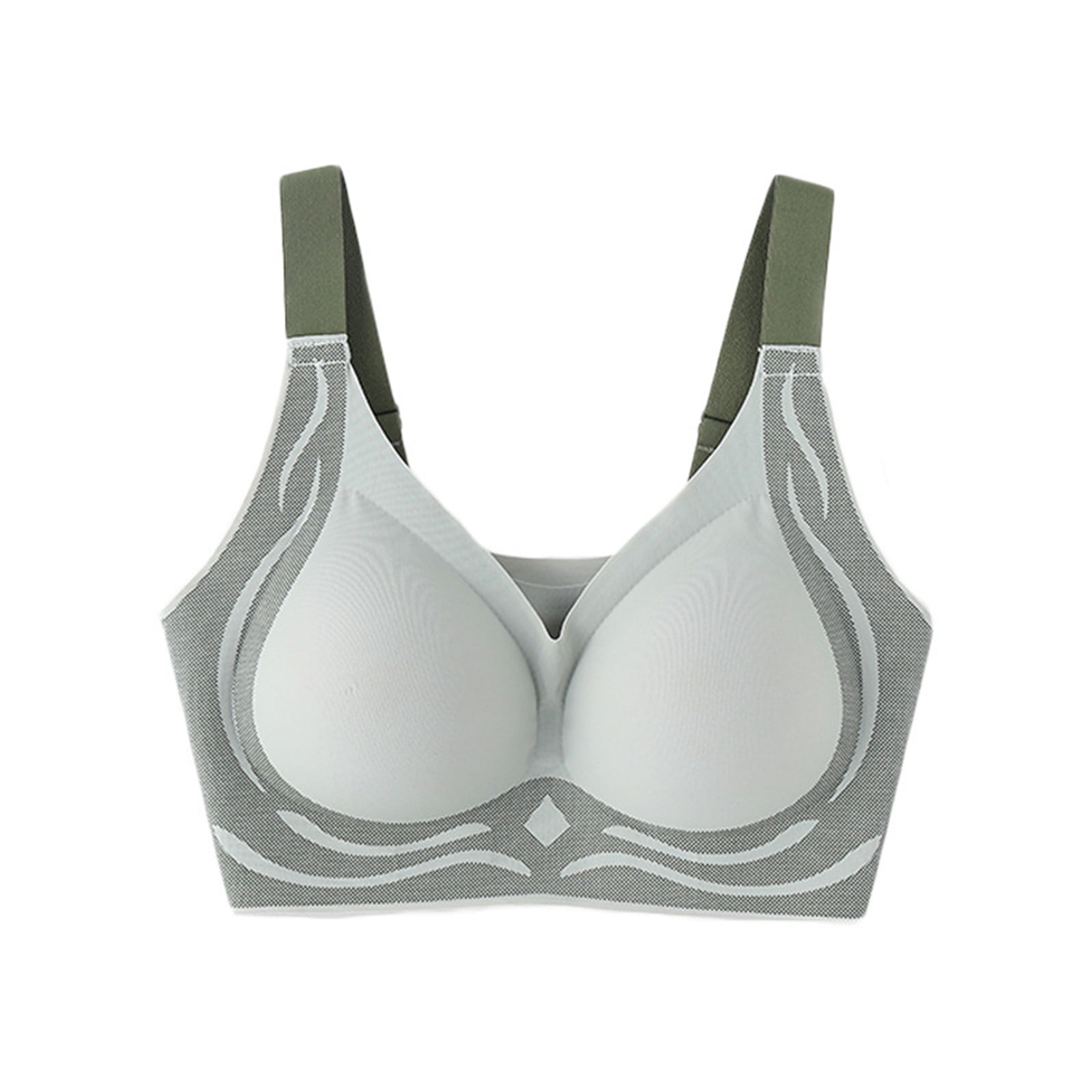 Zpanxa Soft Support Wireless Bra for Women, Seamless Molded Cup ...