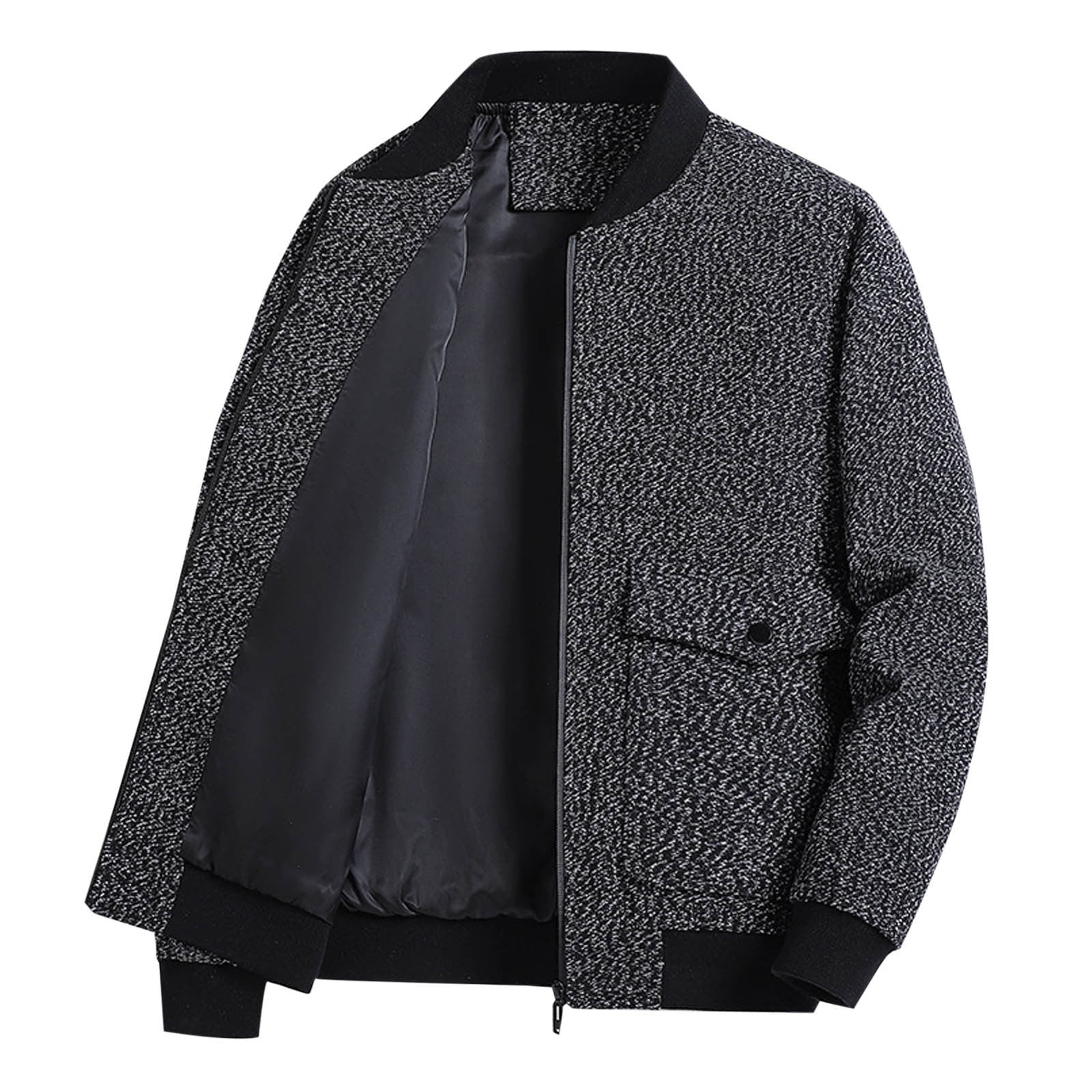 Zpanxa Winter Coats for Men Plus Size Fleece Jacket Casual Lightweight ...