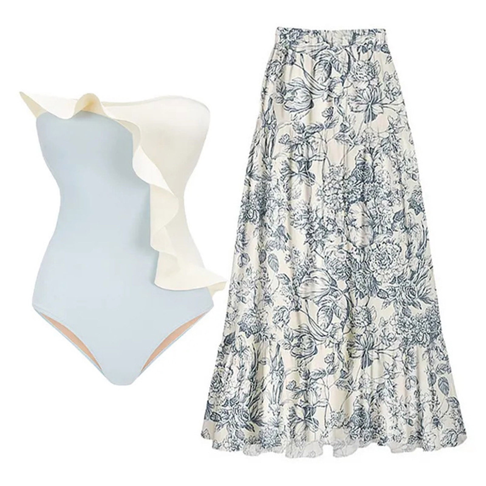 Zpanxa Womens Swimsuits, High Waisted Bathing Suits for Women, New ...