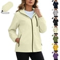 Zpzdpjkx Women Packable Hiking Hooded Rain Jacket, Lightweight ...