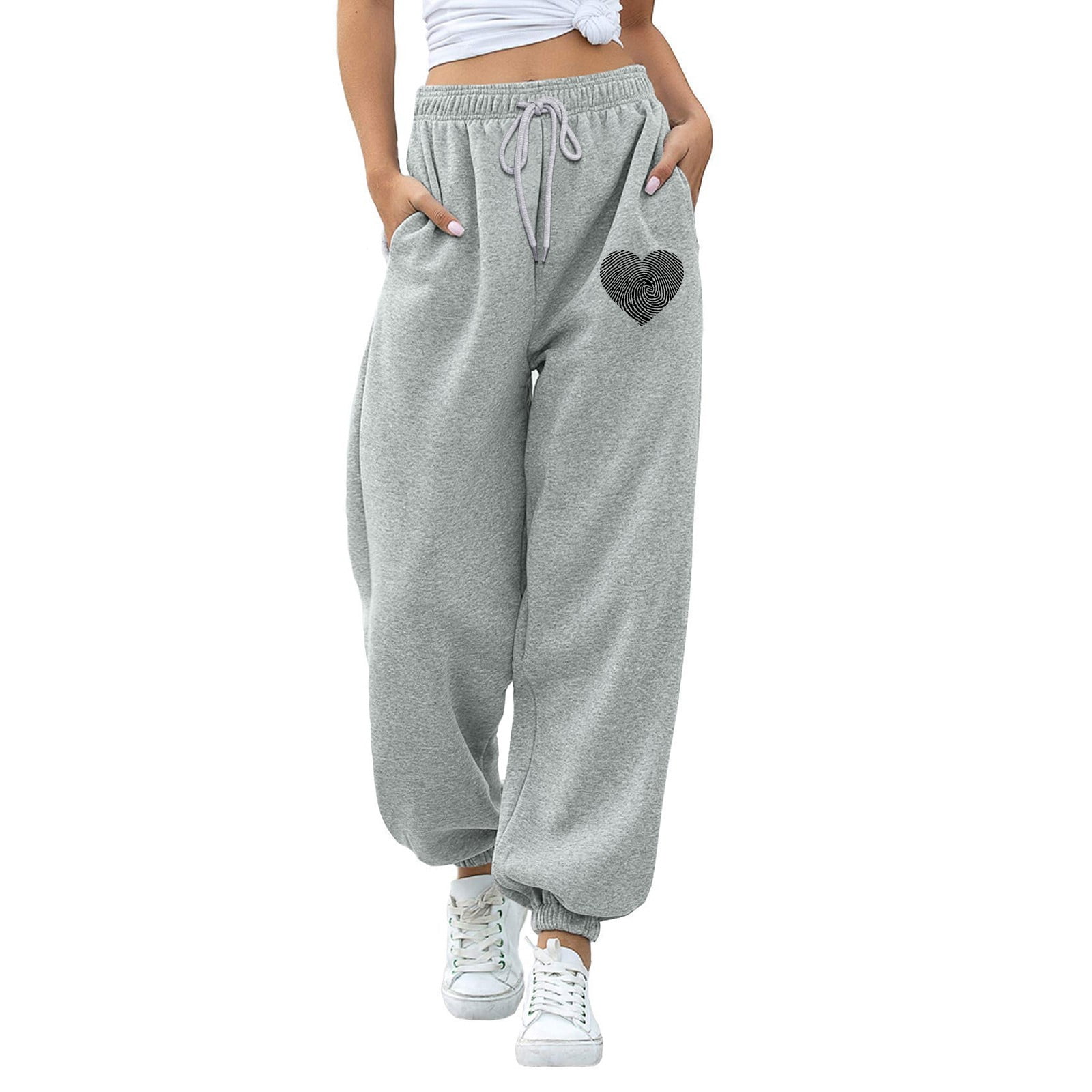Zrbywb Women Leisure Loose Sports Pants Women Printed Casual Pants ...