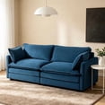 RIAFUN 2-Seat Cloud Loveseat, 78" Oversized Corduroy Modular Sofa ...